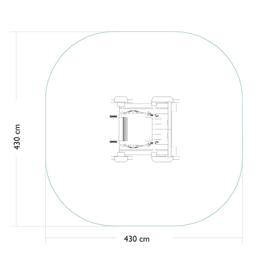Tillgänglighetsanpassad fjäderlek för rullstol (HH1C02-302) - Woodwork AB