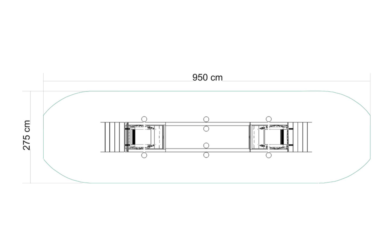 Gungbräda anpassad för rullstol (HH1C03-002) - Woodwork AB